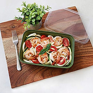 Bentgo Prep 1-Compartment Meal-Prep Containers with Custom-Fit Lids - Microwaveable, Durable, Reusable, BPA-Free, Freezer and Dishwasher Safe Food Storage Containers - 10 Trays & 10 Lids (Mint)