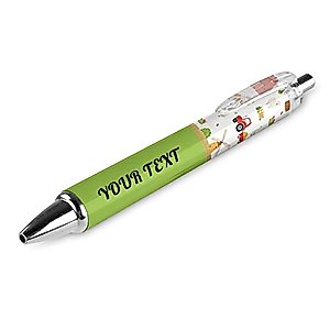 Personalized Custom Farm Animals Horse Pens with Stylus Tip, Customized Engraving Ballpoint Pens with Name Massage Text Logo, Gift Ideas for School Office Business Birthday Graduation Anniversaries Ch
