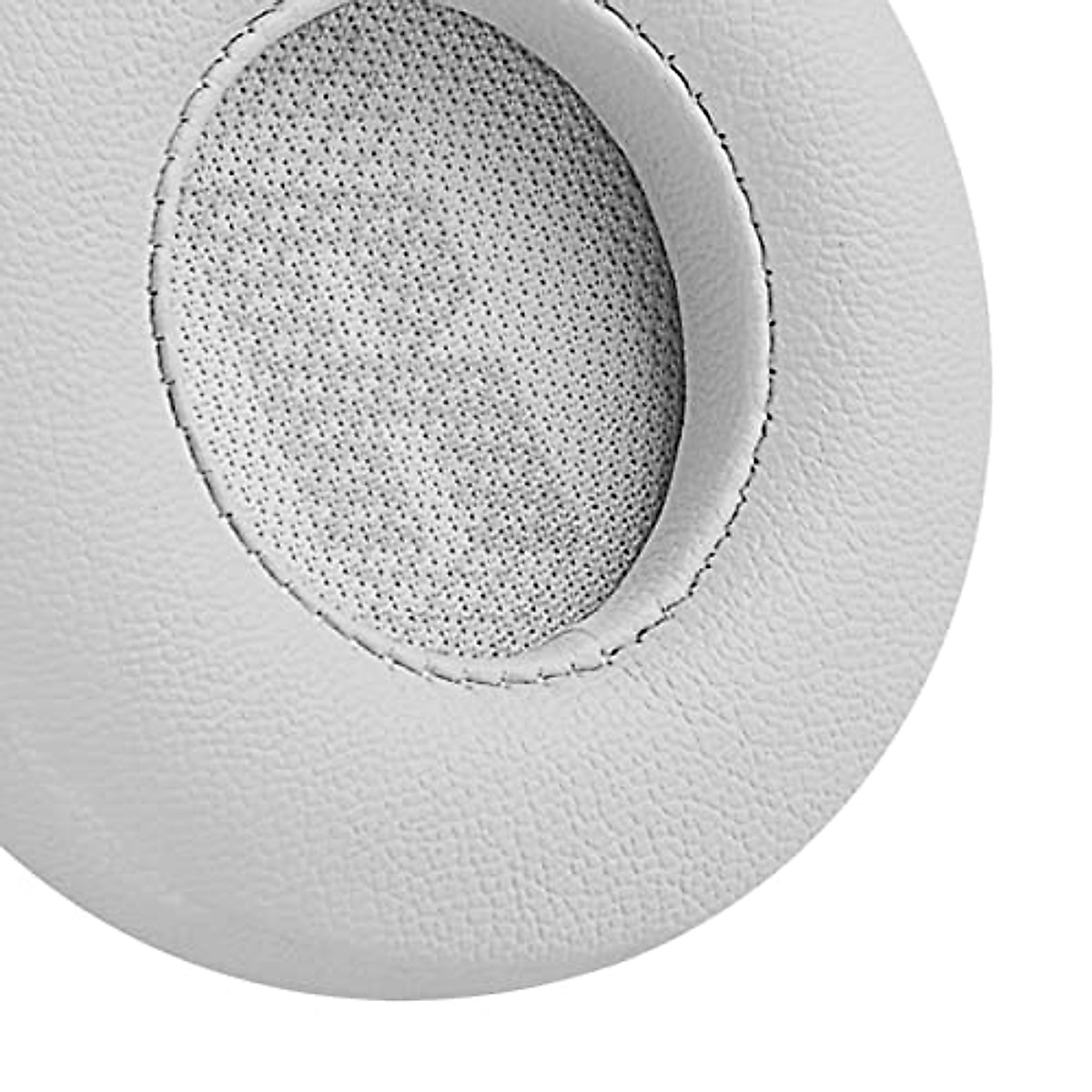 Geekria QuickFit Replacement Ear Pads for JBL Live 460NC Wireless On-Ear Noise Cancelling Headphones Ear Cushions, Headset Earpads, Ear Cups Cover Repair Parts (White)