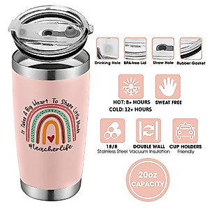 Teacher Gifts for Women - Cool Gifts for Teachers Women - Teacher Appreciation Gifts for Women - Funny Teacher Gift Ideas - Teacher Birthday Gifts, Back To School Teacher Gifts - 20 Oz Tumbler