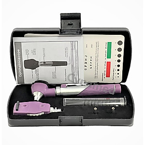 Premium Student Home USE LED Bright Light ENT Diagnostic Otoscope Orange Plus 1 Extra Replacement Bulb Plus 10 Specula Cynamed