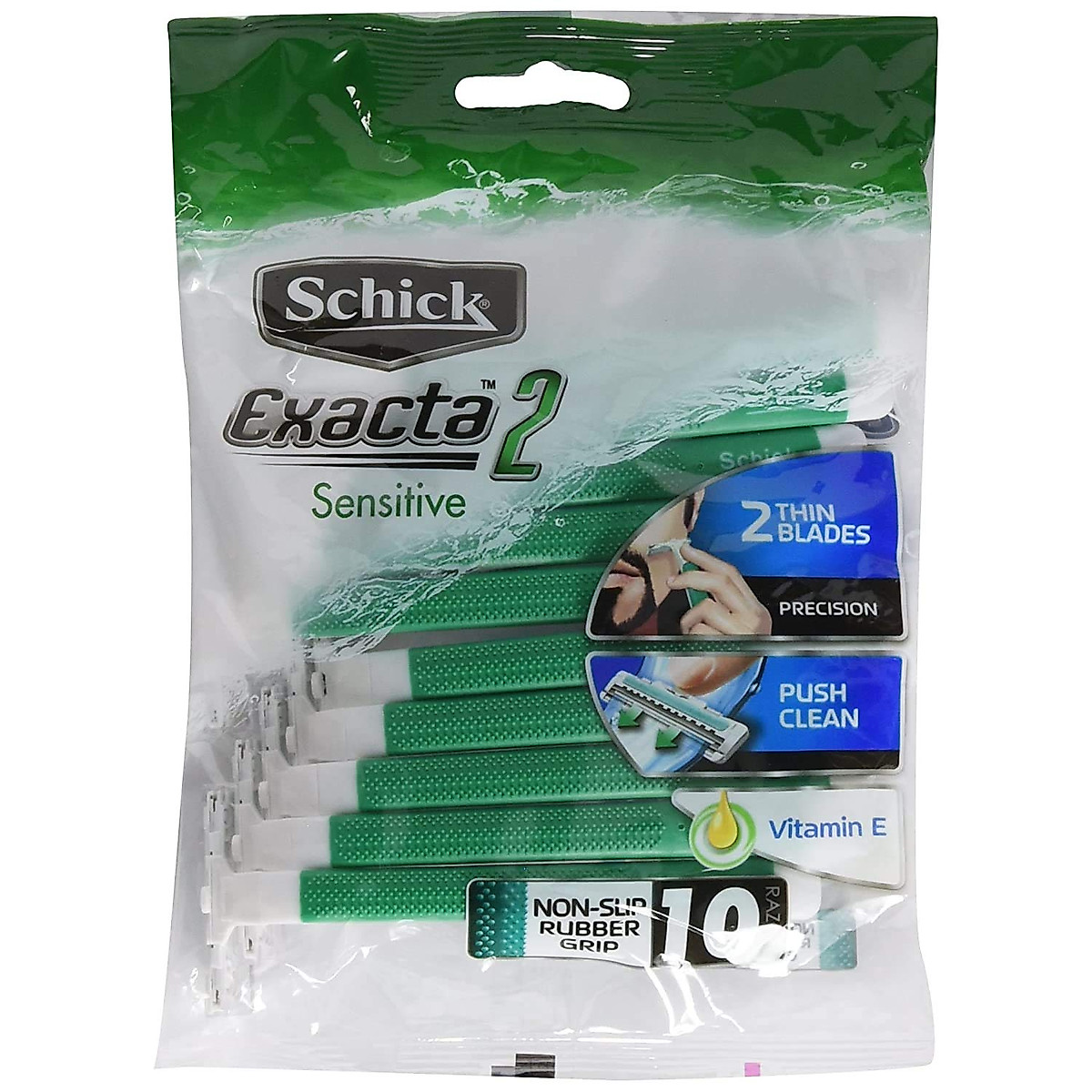 Schick Exacta2 Sensitive Disposable Razor 30p (10 Count x 3Pack)