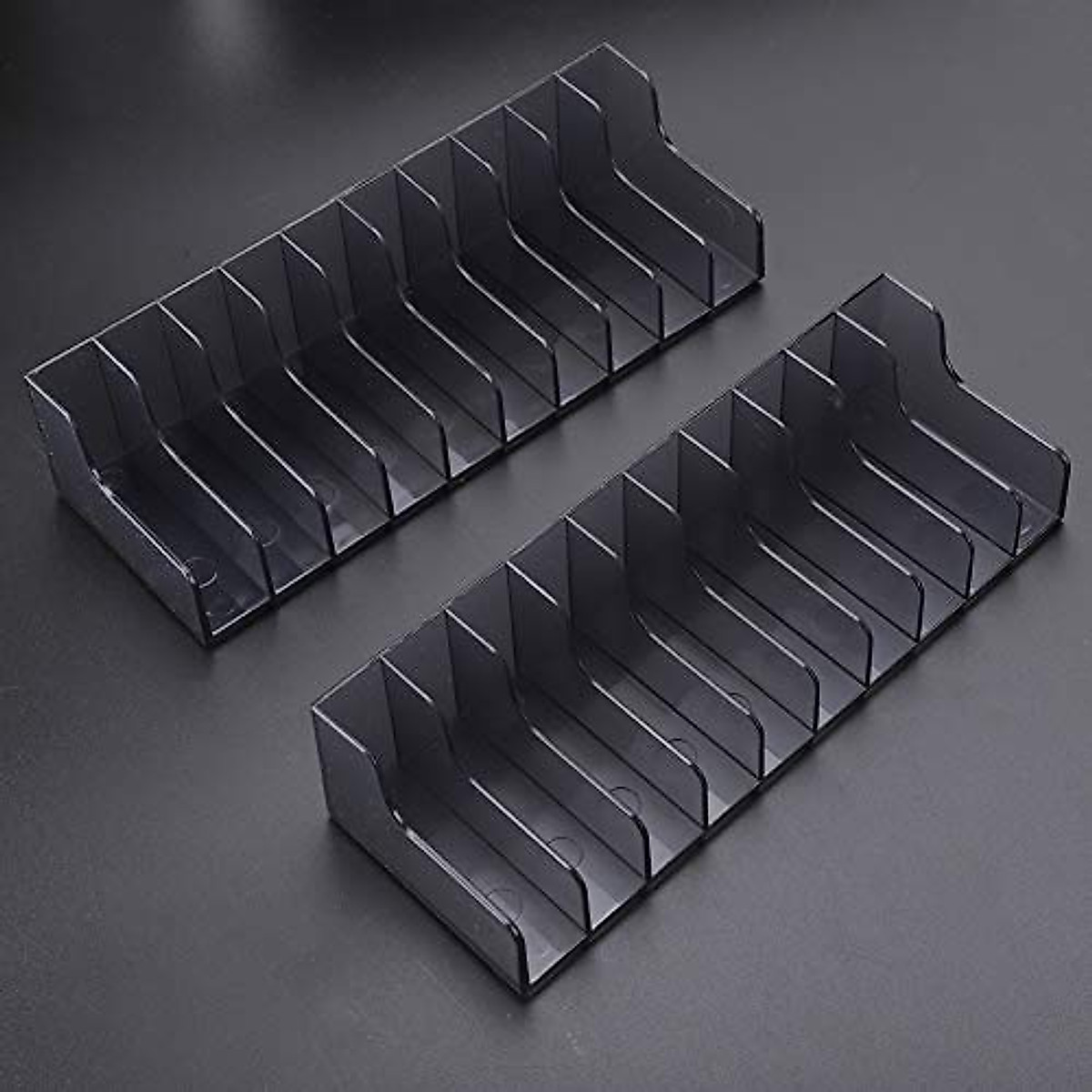 SALUTUY Game Card Box, Large Capacity Waterproof Dust-Proof 2 Pcs CD Storage Bracket More Precise for/Slim/PRO for Pro Game Consoles