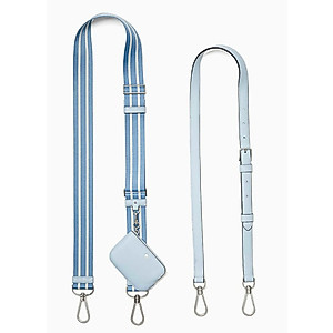 Kate Spade Rosie Crossbody Bag Zip Pouch Pebbled Leather In ocean fog