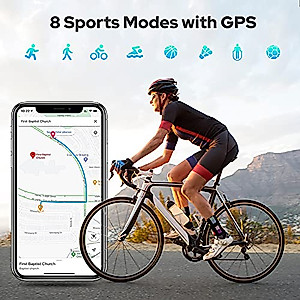 ZKCREATION Smart Watch for Women Men, Smart Watch for Android Phone, 1.69" Touch Screen Fitness Tracker, Lady Digital Watch, Smart Watch with Blood Pressure Monitor