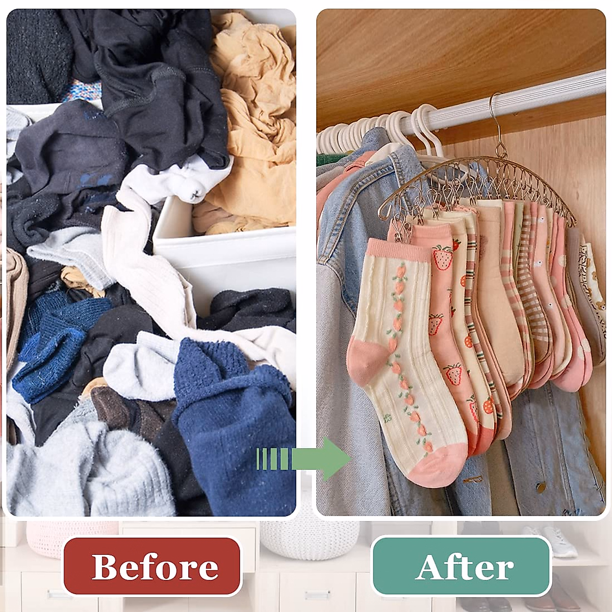 ZURLEFY 40 Clips Hat Holder Storage for Door Wall, Hat Hangers for Closet Organizer and Storage for Baseball Caps, Beanie & Accessories(26-02)