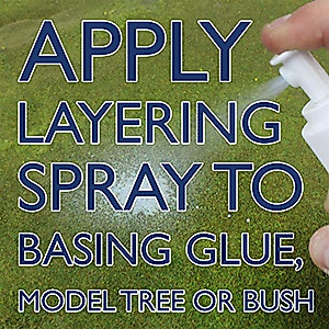 War World Scenics Static Grass Layering Spray 500ml for Model Railway Dioramas & Wargame Terrain