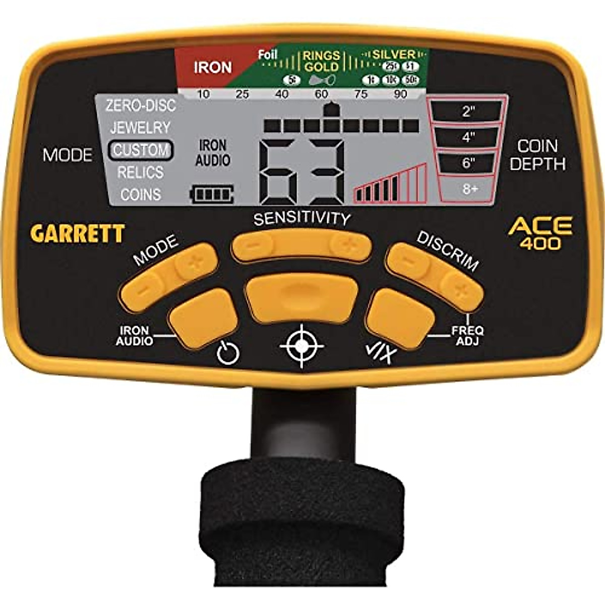 Garrett ACE 400 Metal Detector with Waterproof Coil Pro-Pointer at and Carry Bag