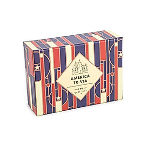 Yellow Cab Games - America Trivia, 140 Question Cards - Game Night Entertainment for Families & Friends, 2+ Players - Test Your Knowledge with Our Unique Skyline Collection Trivia Sets
