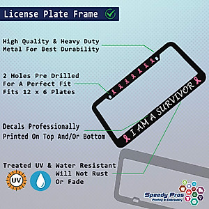 Speedy Pros Bumble Bee Zinc Metal License Plate Frame Car Auto Tag Holder - Black 2 Holes