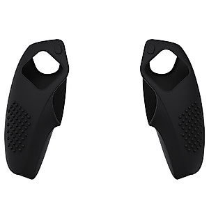 PlayVital 3D Studded Edition Ergonomic Soft Controller Silicone Case Grips for ps5 Compatible with Charging Station Rubber Protector Skins with 6 Thumbstick Caps for ps5 Controller – Black