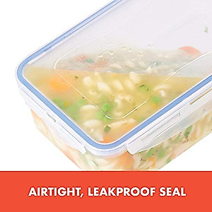 LocknLock Easy Essentials Food Storage lids/Airtight containers, BPA Free, Salad Bowl-16.9 Cup, Clear