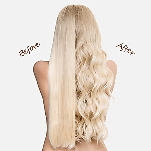 IENIN Heatless Curling Rod Headband, EVA Foam Heatless Curling Set to Sleep in Curl Ribbon for Women, F-Blue, 4 Count, Holiday Gift