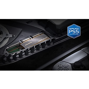 ADATA 2TB SSD Legend 960 Max with Heatsink 2TB PCIe Gen4x4 NVMe M.2 Internal Gaming SSD Up to 7,400 MB/s PS5 Compatible (ALEG-960M-2TCS)