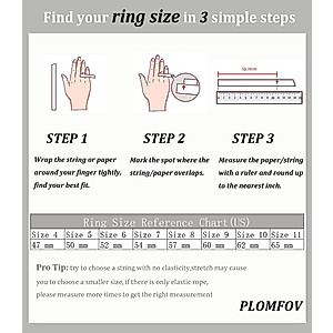 PLOMFOV Gold Rings for Women Gold Plated Stackable Rings Wedding Bands Eternity Dainty 14K Gold Ring Thin Simple Trendy Thumb Stacking Ring Pack Size Gold 8