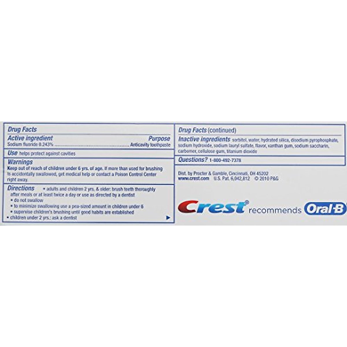 Crest Tartar Protection Tartar Control Toothpaste, Cool Mint Paste - 8.2 oz