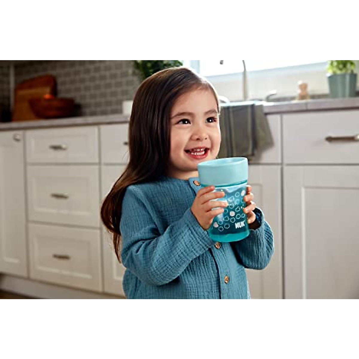 NUK Sip Trainer Cup, 2-Pack, Blue