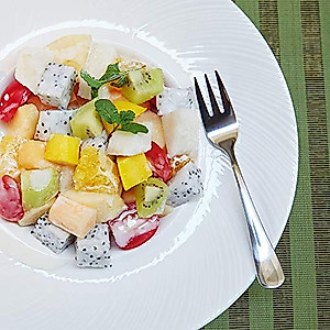 Snamonkia Appetizer Small Forks Set of 12, 5.4 Inches, Dessert Forks Stainless Steel, 3-Tine Portable Cocktail Salad Fruit Forks for Party Travel