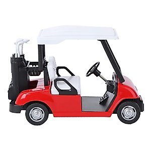 WINOMO Die-cast Model Metal Golf Cart Model,Pull Back Action Golf Cart, Mini 1:20 Scale Golfcart Vehicle for Kids Party Favor Home Office Decor