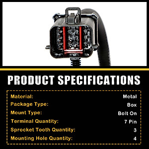 Fexhull 600-571 4WD Transfer Case Shift Motor with 7 Pin Fits for Ford Expedition 2012-2017 | Fits for Ford F-150 2012-2014, CL3Z7G360A