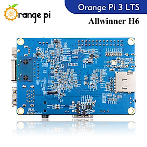 Orange Pi 3 LTS Allwinner H6 2GB LPDDR3 8GB EMMC Flash Quad Core 64 Bit Single Board Computer Support Android 9.0, Ubuntu, Debian Mini PC (PI3 LTS)