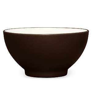 Noritake Colorwave Chocolate Bowl, Rice, 5 3/4", 20 oz., Set of 4 in Brown