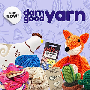 Darn Good Yarn handcrafted ceramic knitting crocheting yarn bowl| Purple speckled design| Large- holds at least 2 balls of yarn