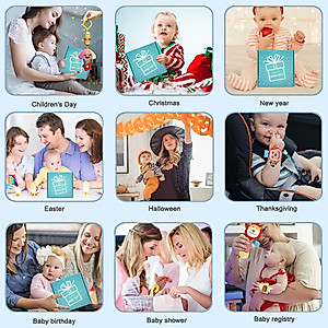 Baby Hanging Toy, Wrist Rattles, Rattle Socks, Handheld Wearable Washable Adjustable Rattle Toy, Newborn Present Baby Shower Birthday Gift Set for 0 1 2 3 Years Old Babies (12PCS-J)