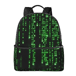 BAFAFA Hacker age Printed Travel Backpack Business Work Bag Computer Bag Outdoor Sports Rucksack