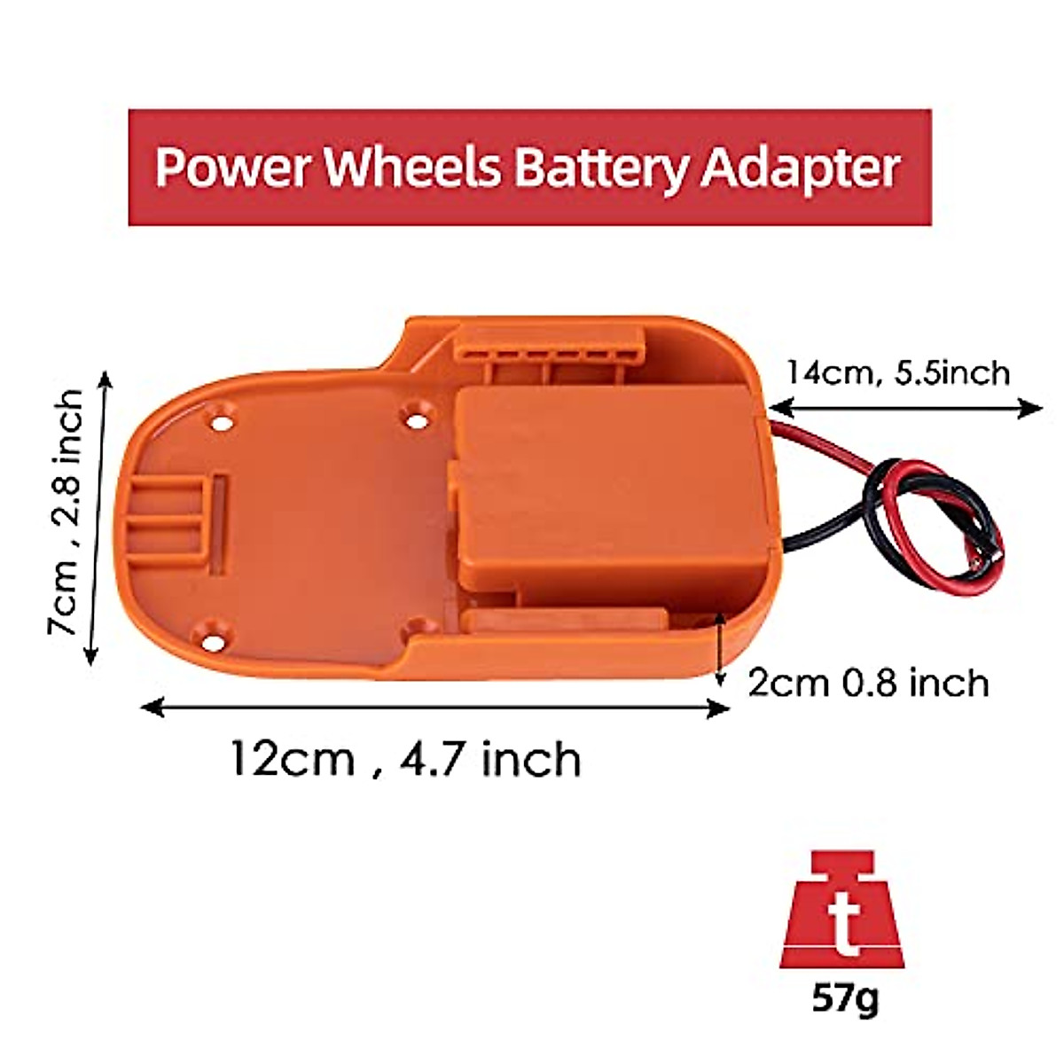 Power Wheels Adapter for Ridgid AEG 18V Hyper li-ion Battery Dock Power Connector Rigid 12 Gauge Robotics