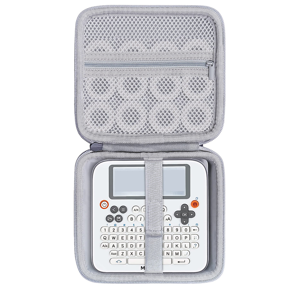 Aenllosi Hard Storage Case Compatible with Makeid E1 Label Maker and 12PCS Label Printer Tape Rolls and USB Charging Cable,Portable Label Machine Holder(Case Only)