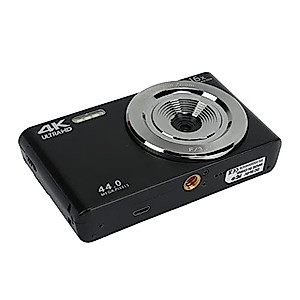 Digital Camera, 4K 16X Digital Zoom Point and Shoot Camera with 2.8 Inch Screen, Portable Compact Camera Travel Camera for Photography (Black)