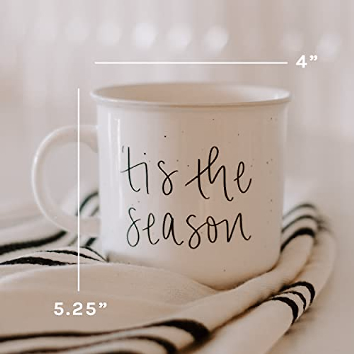 Sweet Water Decor Fall Coffee Mugs | Seasonal 16oz Ceramic Campfire Coffee Cup | Microwave & Dishwasher Safe Autumn Mug Great for Halloween, Pumpkin Spice Lattes & Thanksgiving (Hello Fall)