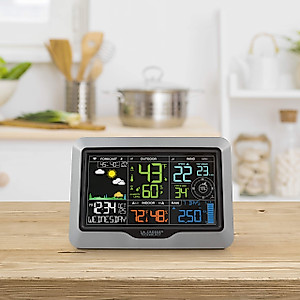 La Crosse Technology V40A-PRO-INT Wi-Fi Professional Weather Center, Silver