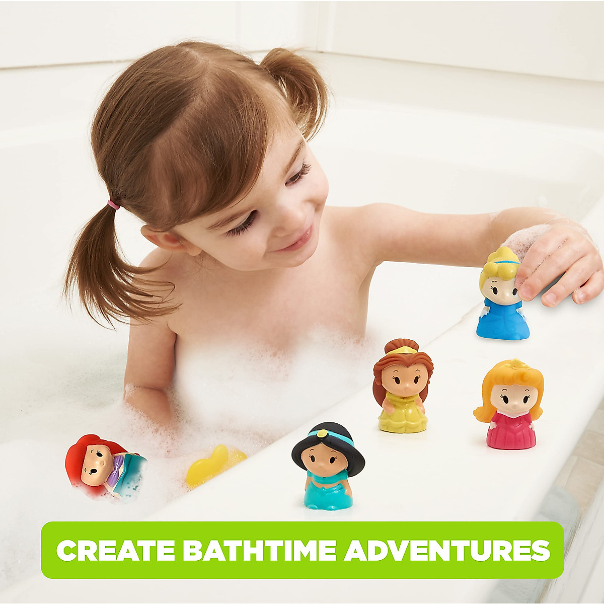 Disney Princess 10 Pc Finger Puppet Set - Party Favors, Educational, Bath Toys, Story Time, Floating Pool Toys, Beach Toys, Finger Toys, Playtime