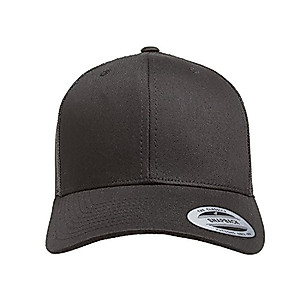 Yupoong Men's YP Classics Retro Trucker Hat, Black, One Size