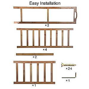 BB67 Home Free Standing Bamboo Shoe Rack Wooden Stackable Entryway Organizer 5 Tiers