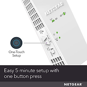 NETGEAR Wi-Fi Mesh Range Extender EX6250 - Coverage up to 2500 sq.ft. and 25 devices with AC1750 Dual Band Wireless Signal Booster & Repeater (up to 1750Mbps speed), plus Mesh Smart Roaming (Renewed)