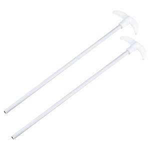 MECCANIXITY PTFE Electric Stirring Rod 300mm Length Overhead Stirrer Mixer Shaft with Foldable Paddle for Lab 2Pcs