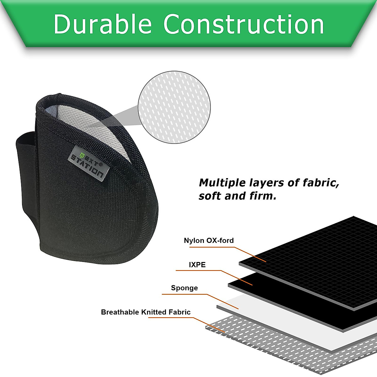 NEXT STATION Pistol Holster with Magazine Pouch,Gun Safe Pistol Holder for MOLLE Gun Safe Door Panel Organizer (2 Pack)