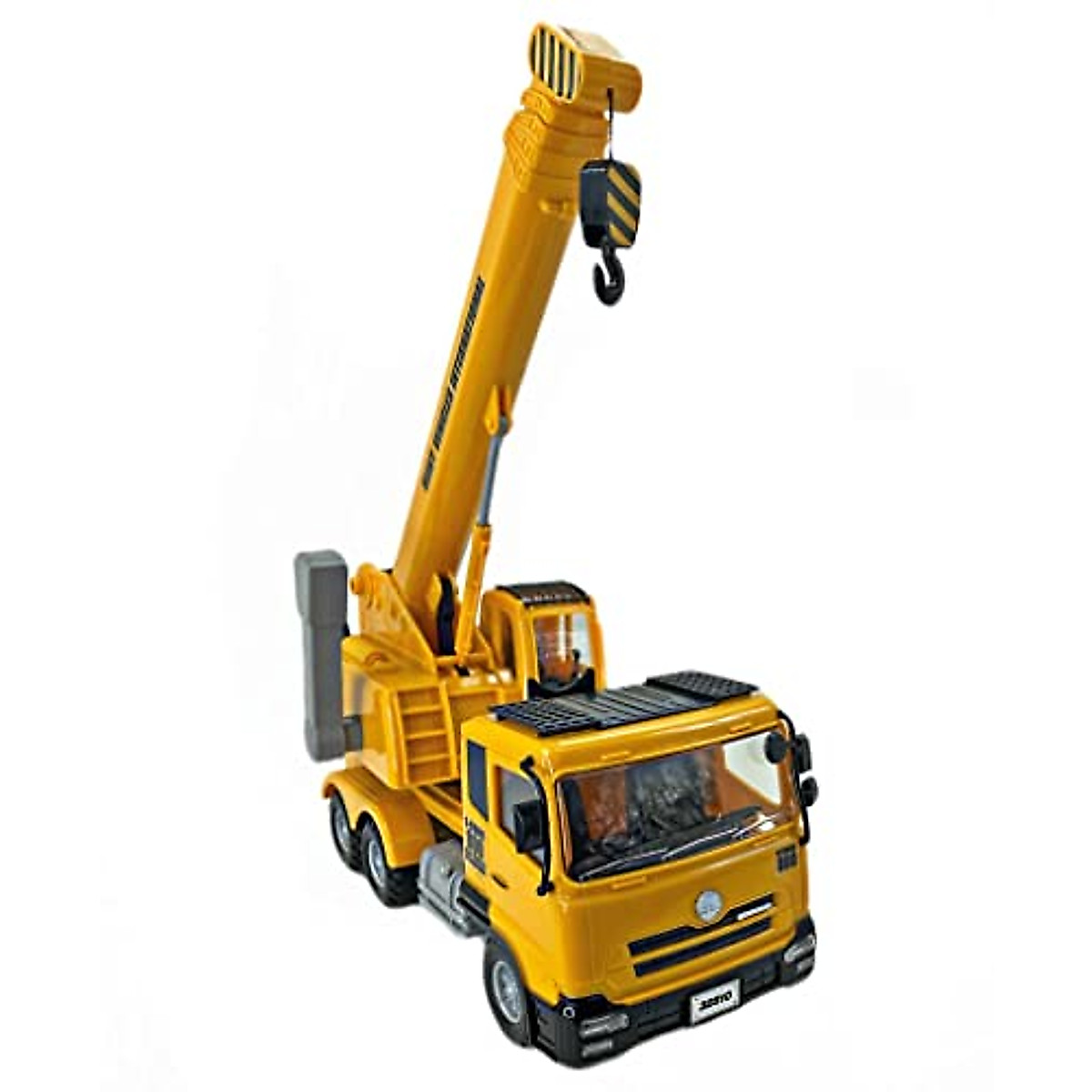 Big Daddy Trucks-Large Sized Friction Powered King Crane which extends to 1 ft Personal Accessories and Toys can be Used on This Truck
