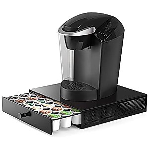 SICHEER K Cup Organization Storage Drawer Maker K Cup Holder Coffee Pod Organizer Stand Tray Counter Bartesian Rack Countertop Dolce Gusto Capsules Compatible with Keurig Accessories Holds 36 Pods
