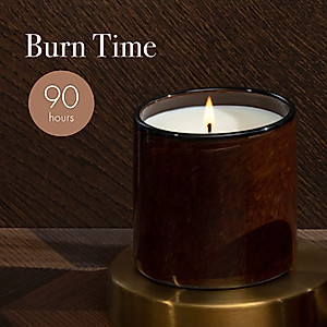 LAFCO New York Signature Candle, Big Sky - 15.5 oz - 90-Hour Burn Time - Reusable, Hand Blown Glass Vessel - Made in The USA