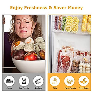 FRESKO Food Vacuum Sealer Machine, Compact but Powerful Full Automatic Food Sealer, Air Sealing System with Easy to Use, Dry & Moist Fresh Modes for All Food Saving Need, Sous Vide, Meal Prep