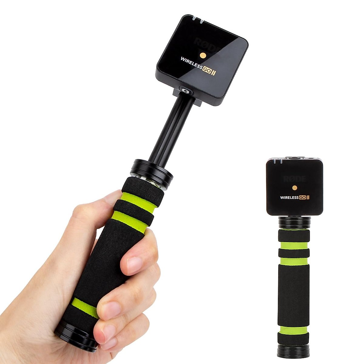 SUNMON Wireless Microphones RODE Wireless Go Handle, Wireless Go Handheld Adapter Compatible with RODE Wireless Go and Wireless Go 2, Suitable for Interviews, Hosting, and Live Streaming