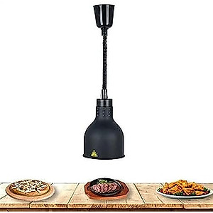LINKANRUO Food Heat Lamp Ceiling Heat Lamp Food Service Pendant for Restaurant Heating Lamp for Food Warming w/Bulb Retractable Buffet Food Heat Lamp Warmer Lamp Lamps(1pack)