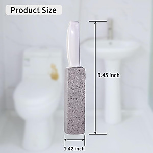 Fovcos Pumice Stone for Toilet Cleaning, Pumice Cleaning Stone with Handle, Toilet Cleaner, Pumice Stone, Toilet Wand, Toilet Bowl Cleaner Brush, Toilet Brush