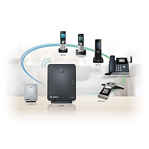 Yealink W53H Cordless DECT IP Phone, Base Station Not Included, 1.8-Inch Color Display. 10/100 Ethernet, 802.3af PoE, Power Adapter Included