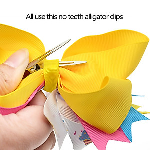 5 inch Stacked Hair Bows for Teen Adult Girls Boutique Hair Bow Clip for Pigtail