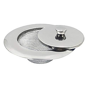 Kitchen Sink Strainer Drain Hair Catcher Bath Stopper Plug Stainless Steel Sewer Filter With Lid Bathroom Supplies